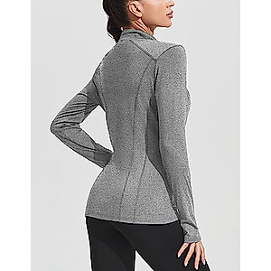 Pinspark Womens Workout Jackets Thumb Holes Sports Top Casual Soft Lightweight Athletic Jacket Full Zip Track Coats