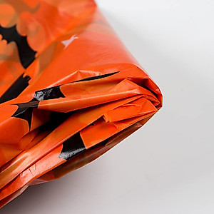 IAXSEE 3 Packs Waterproof Halloween Tablecloth, 54 x 91 inches Rectangle Disposable Table Cover, Plastic Table Cloths for Halloween Party Decoration Supplies