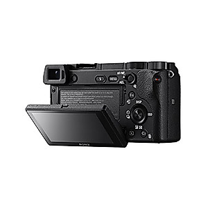 Sony Alpha a6300 Mirrorless Camera: Interchangeable Lens Digital Camera with APS-C, Auto Focus & 4K Video - ILCE 6300 Body with 3” LCD Screen - E Mount Compatible - Black (Includes Body Only)