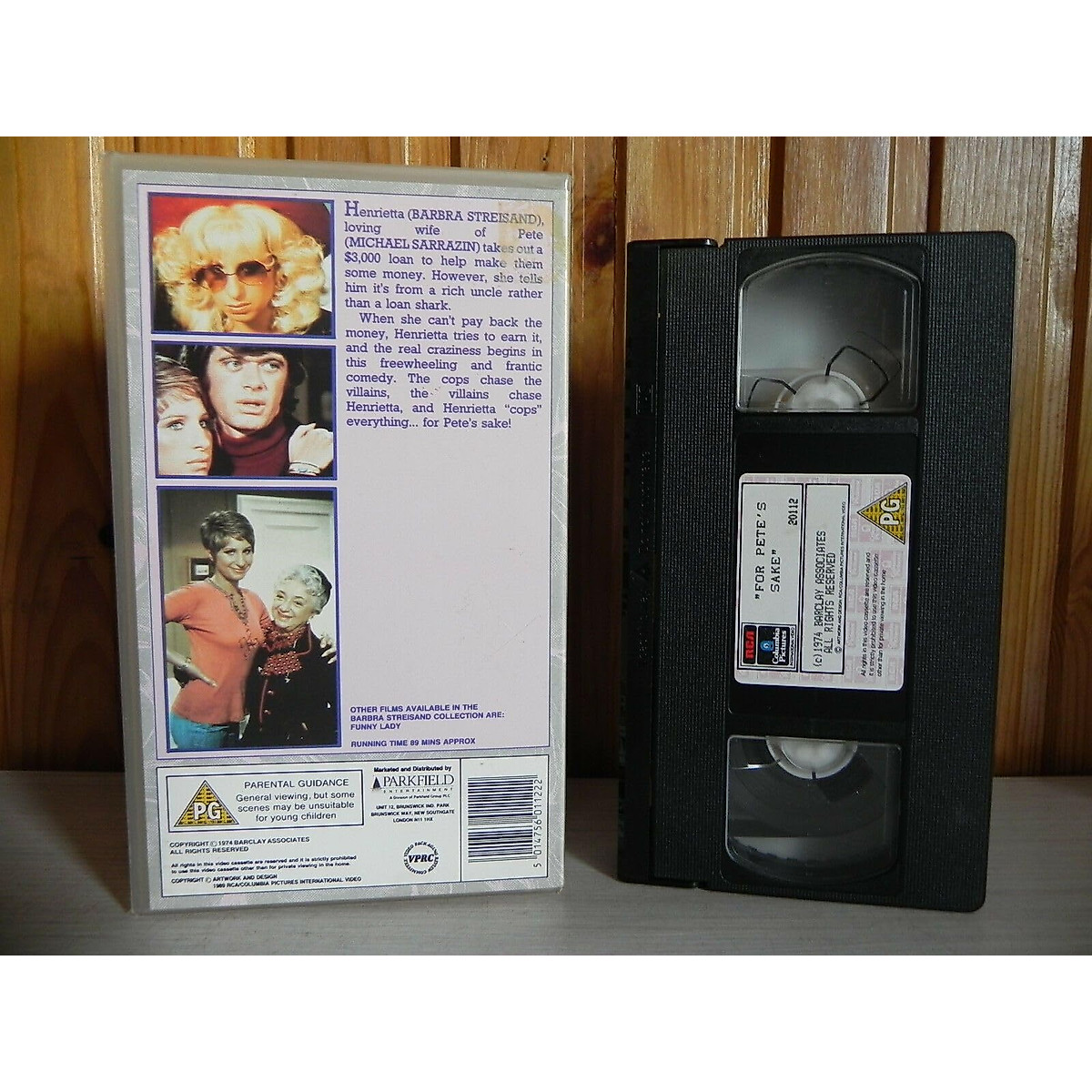 For Pete's Sake - Columbia Pictures- Frantic Comedy - Barbra Streisand - Pal VHS