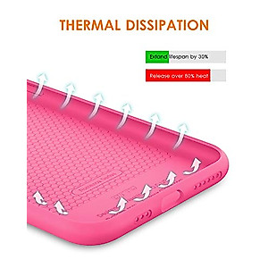 DTTO Compatible with iPhone 11 Pro Case, [Romance Series] Full Covered Silicone Cover [Enhanced Camera and Screen Protection] with Honeycomb Grid Cushion for iPhone 11 Pro 5.8" 2019, Rose Red