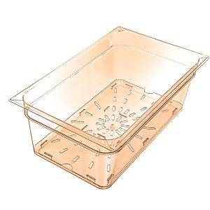 Carlisle FoodService Products 1041513 StorPlus High Heat Drain Shelf, 0.60" x 9.88" x 17.75", Amber, For Full Size Food Pan (Case of 6)