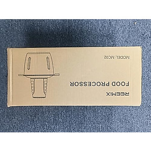 Food Processors with 2 Large Bowls(12 Cup+12 Cup), Reemix Electric Chopper with Powerful 500W Copper Motor, 4 Bi-Level Blades for Fruits, Meat, Vegetables, Baby Food, Nuts, 2 Speeds