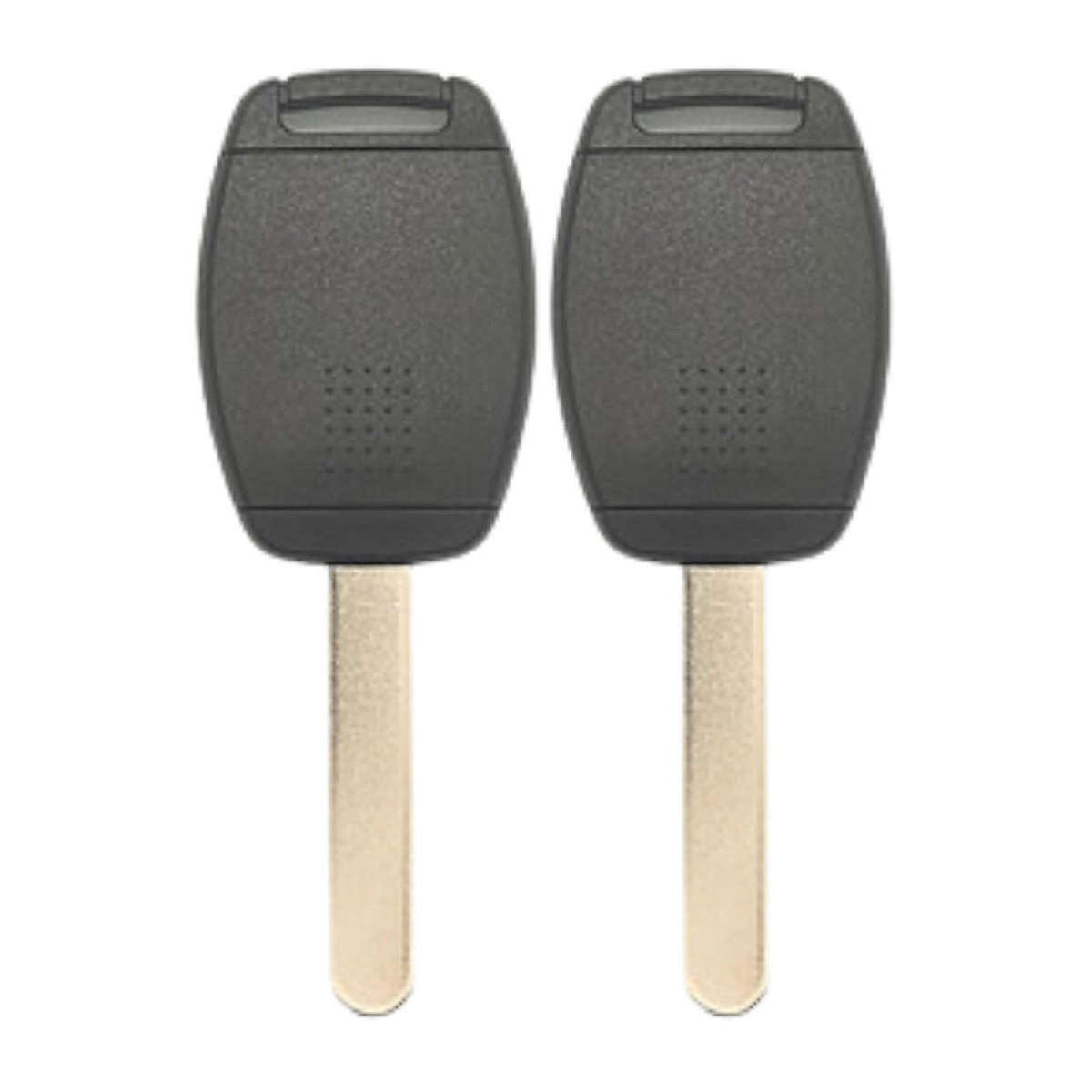 BEST KEY SOLUTION, Keyless Entry Remote, Car Key Fob Shell Cover Replacement fits to 2003 2004 2005 2006 2007 2008 2009 2010 2011 2012 Honda Accord Civic CR-V Pilot (Pack of 2) (3 Button)