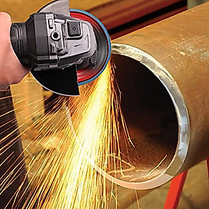 EZARC Flap Discs 40 Grit, 4 1/2 x 7/8-Inch Flap Sanding Disc, Type 29 Zirconia Grinding Wheel for Stainless Steel, Sheet Metal (10 Pack)