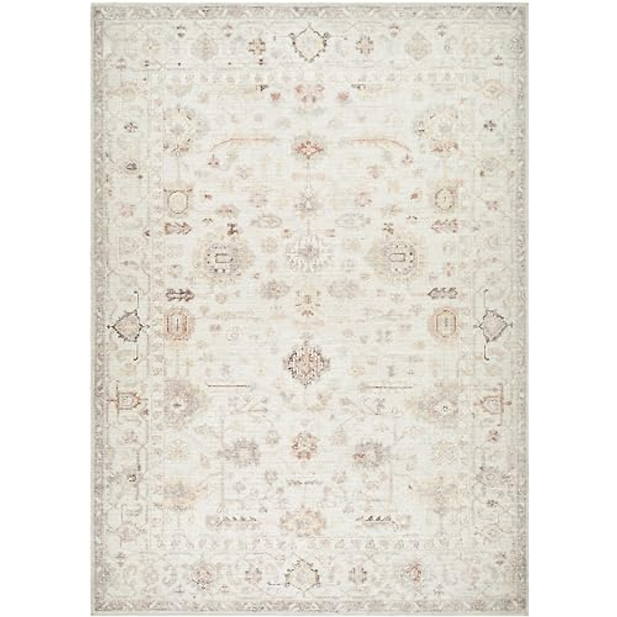 Livabliss x Our PNW Home Spokane Updated Traditional Area Rug, 3'10" x 5'7", Off-White