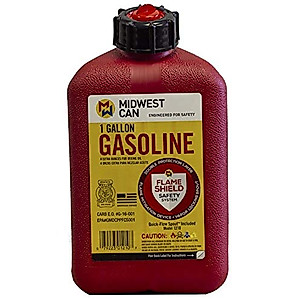 Quick-Flow Spout Midwest Can 1210 Auto Shut Off Gasoline Can - 1 Gallon