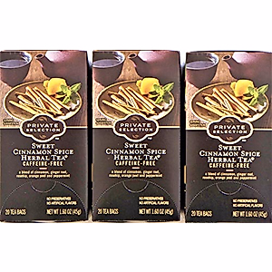 Private Selection Sweet Cinnamon Spice Herbal Tea Caffeine-Free 3 Pack