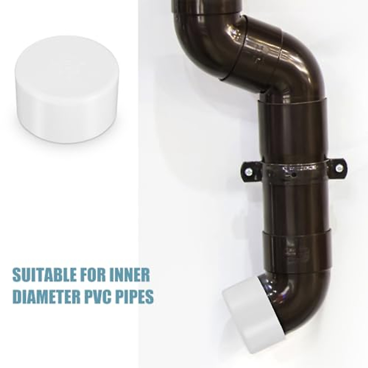 BUGUUYO 8pcs Water Pipe Fittings Female Pipe Plug Caps Sprinkler Caps Pipe Closure Cap Convenient Pvc Pipe End Cap Plug Pvc Pipe Plug Pvc Pipe End Caps