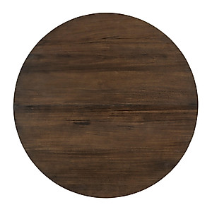 Merax Wood Extendable Round Kitchen Table and Chairs Set for 4-6 Persons Farmhouse Round Dining Table Set for Small Space, WalnutWash