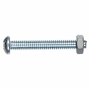 The Hillman Group 35200 Round Head Combo Machine Screw with Nut, 8-32 x 1-1/4-Inch, 100-Pack