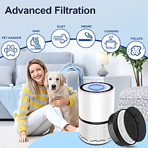 LV-H132 Replacement Filter for LEVOIT LV-H132 Air Puifier, 3-in-1 Nylon Pre-Filter, H13 True HEPA Filter, High-Efficiency Activated Carbon Filter, Part # LV-H132-RF, 2 Pack