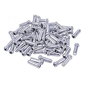 100x Set Bike Cable End Caps Silver Brake Shifter Wire Universal Crimps Road MTN