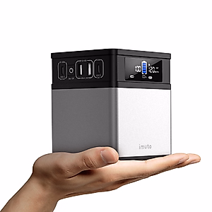 138.3Wh Portable Power Station Power Bank Compatible with AC outlet(Sold Separately),Solar Generator Camping Laptop Portable Charger with DC(120W Peak)/LED Flashlight for Home,Outdoor,Emergency