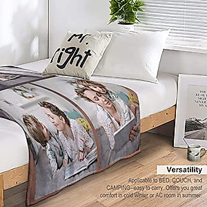 Custom Blanket Personalized Blanket Your Unique DIY Flannel Blanket - 5 Styles of Personalized Blanket with Photos Text Customized Picture Throws