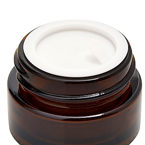 Juvale 5ml Amber Glass Jars with Lids and 6 Spatulas for Beauty Product Samples, Lip Balm, Lotion, Essential Oils, Face Creams (1.4 x 1 In, 24 Pack)