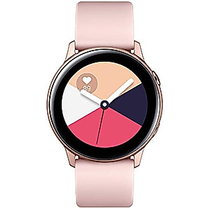 SAMSUNG Galaxy Watch Active (40MM, GPS, Bluetooth) Smart Watch with Fitness Tracking, and Sleep Analysis - Rose Gold (US Version)