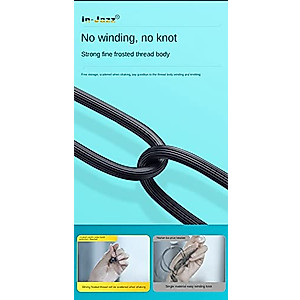 Ningchongfine HiFi Lossless Sound Jack Sports Ceramic Headphones, 360 Degree Surround Sound Wired Headphones, 8 Core Sound HiFi Lossless Sound Earphones, Zero Noise (Ceramic White)