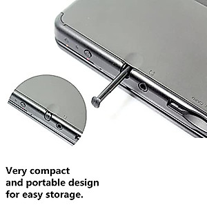 XHBTS 3 Pcs Plastic Replacement Touch Screen Stylus Pen, Compatible with Nintendo New 3DS XL, New 3DS LL (White)