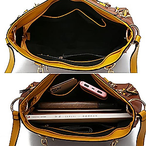 MKF Collection Tote Handbag with Wristlet Wallet, Vegan Leather Crossover Women’s Shoulder bag Purse