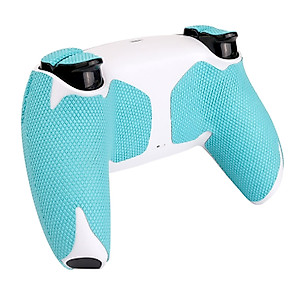 TALONGAMES Controller Grips Compatible with PlayStation 5 DualSense, Anti-Slip, Sweat-Absorbent, Textured Skin kit, for PS5 Controllers Handle Grips, Buttons, Triggers, D-pad (Pro Version - Blue)