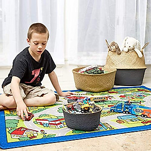 Natural Seagrass Basket - Home/Kitchen/Storage/Laundry/Organizer/Beach/Decor/Baskets - Woven Plantbasket - Beach Bag - Toy Storage - Laundry Basket - Picnic Tote - Handle Basket - Medium Size