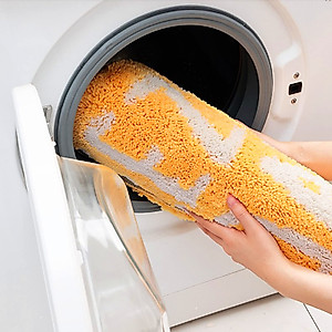 UKELER Cute Moss Bath Rug Shaggy Plush Washable Green Moss Bath Mat for Bathroom Non Slip Absorbent Bathroom Rugs for Shower, Tub, Sink, Toilet, Entry Way, 31''×20''