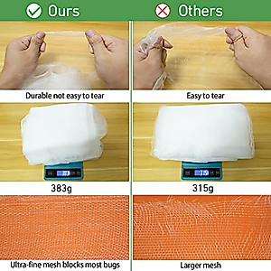 Garden Netting Pest Barrier, Plant Covers 8x24Ft Garden Mesh Netting Mosquito Net Bird Netting for Garden Protection, Garden Net Plant Netting for Raised Garden Beds Row Cover