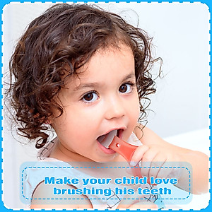 Mimorou 12 Pieces Kids U Shaped Toothbrush Soft Silicone Tooth Brushes Head 360 Degree Whole Mouth Toothbrush for Children Toddler (Classic Style)