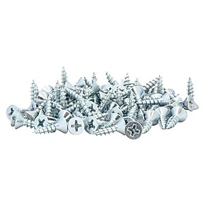 Rok Hardware 1000 Pack #6 x 1/2" Coarse Thread Phillips Flat Head Wood Screws Zinc MDF