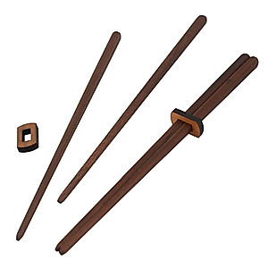 American Made Hardwood Chopsticks and Holder, 8.75-inch, Set of 2 (Black Walnut)