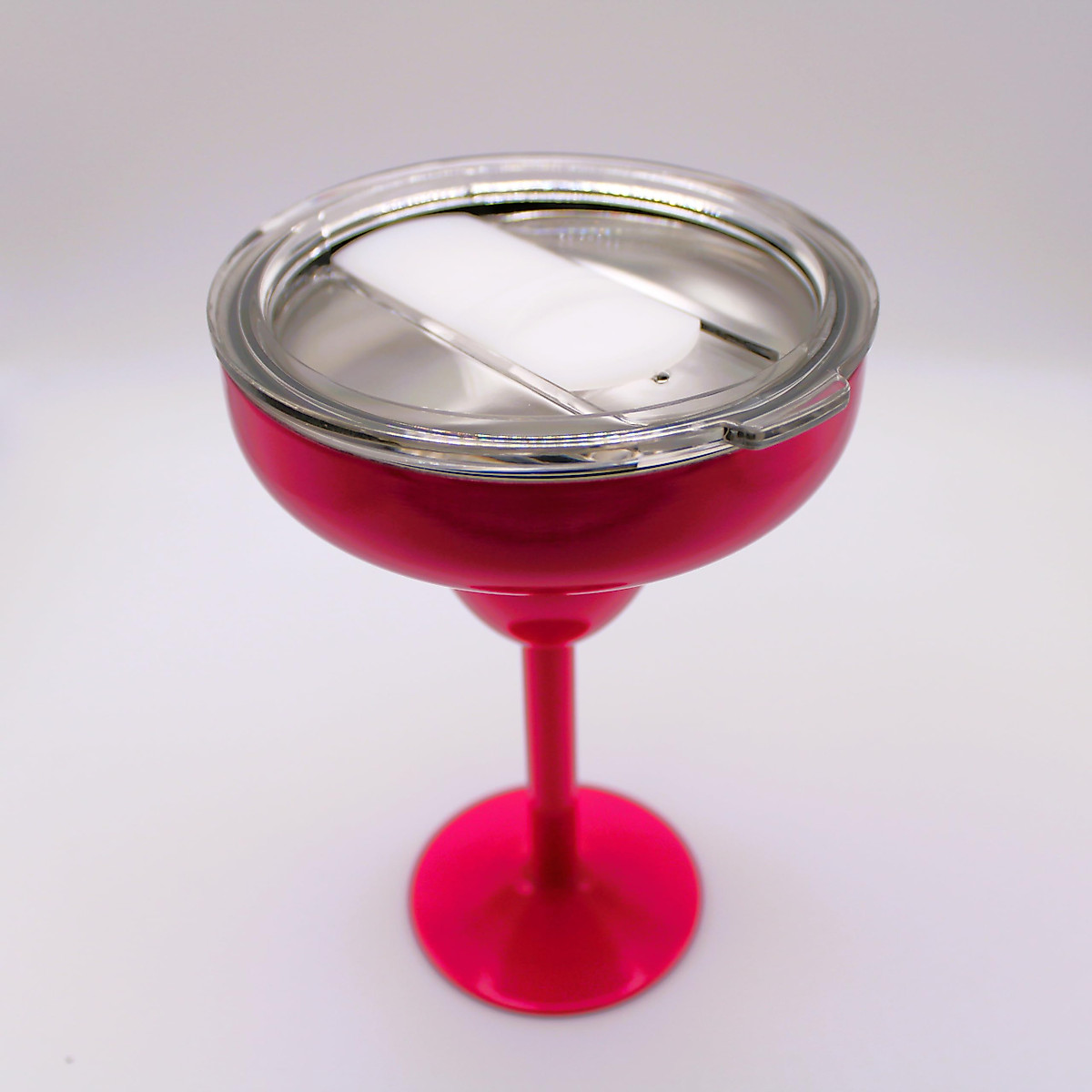 Margarita Stainless Steal Tumbler with Lid, Insulated Drink Cup, Pool Party Gift Mug, Beach Vacation Water Holder, Outdoor Patio Party, Ice Cold Cocktail, Break Resistant Wine Glass (Pink)