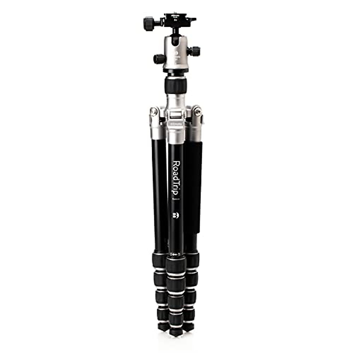 Benro MeFOTO Roadtrip Travel Tripod, Ballhead and Monopod in Titanium, 1 Series Aluminum Legs, 4 Leg Sections, Twist Leg Locks, Padded Carrying Case (BMRTATTN)