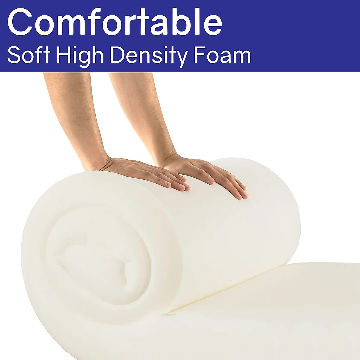 Nutan 59" x 78" x 5" High Density Foam, Cushion