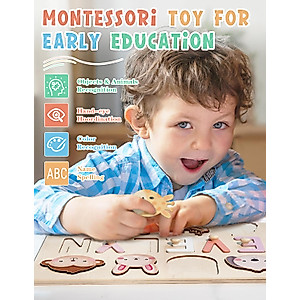 Name Puzzle for Kids Personalized, Easter Basket Stuffers for Toddler, with Gift Wrapping and Customizable Blessing on The Back