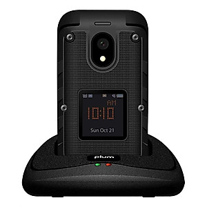 Plum RAM Plus 4G Volte Unlocked Rugged Flip Phone 2022 Model ATT, Tmobile, Speed Talk, Consumer Cellular- Orange