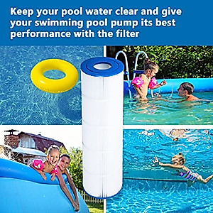 PELLUCID PCC105-PAK4 Pool Filter Compatible with Pleatco, Pentair CCP420, 178584, Unicel C-7471, 817-0106, Filbur FC-1977, Easy to Clean and Reuse, Advanced Filtration System for Long Life, 4 Pack