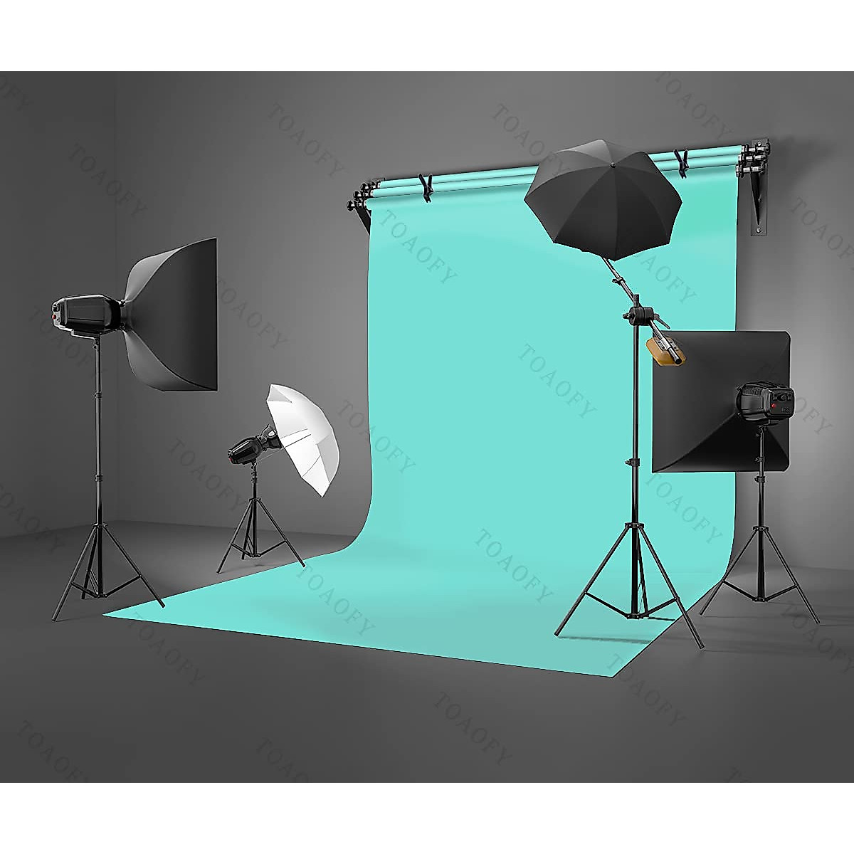 TOAOFY 5x7ft TifnyBlue Photo Backdrop Light Blue Background Backdrop Photographic Studio Photo Backgrounds for Photography Video and Television TAY006