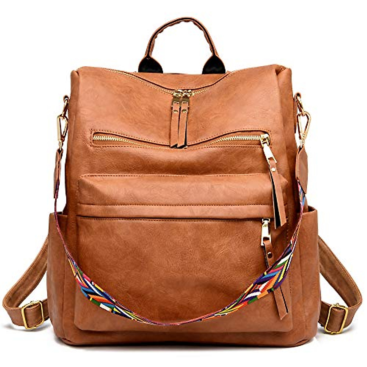 Women's Fashion Backpack Purses Multipurpose Design Convertible Satchel Handbags and Shoulder Bag PU Leather Travel bag