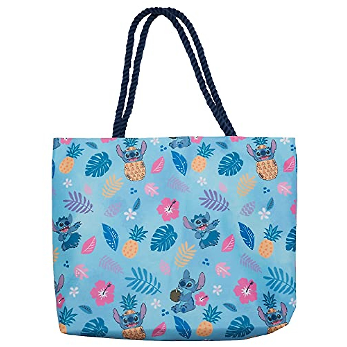 Disney Tote Lilo and Stitch Hawaiian Beach Print Travel Bag