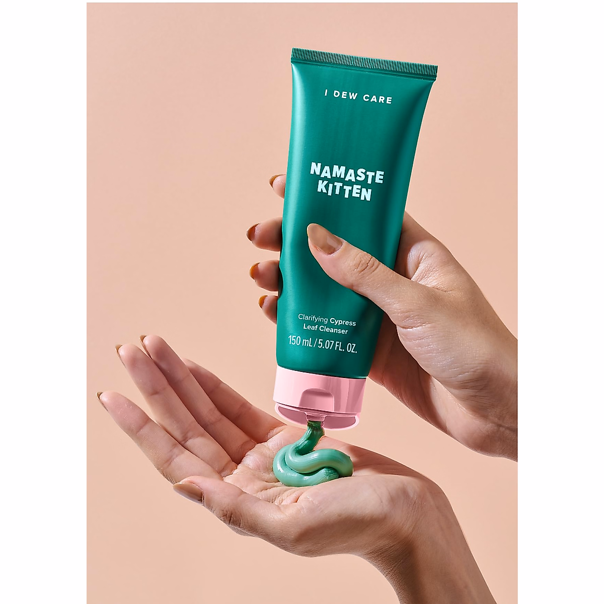 I DEW CARE Acne Facial Foam Cleanser - Namaste Kitten | Clarifying Heartleaf, Makeup Cleansing, Korean Skincare, Vegan, Cruelty-free, Paraben-free