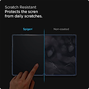 Spigen Tempered Glass Screen Protector [GlasTR EZ FIT] Designed for Galaxy Tab S8 Ultra [9H Hardness/Case-Friendly]