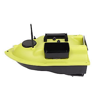Serounder RC Fishing Boat, Upgraded Version Bait Boat for Carp Fishing Bait Nesting Ship, 3 Bait, 2KG Load, 2 Motors, 300 Meters Range, Control, Auto Return (US Plug)