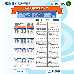 MONK CABLES | CAT6 Plenum Cable 1000ft | UTP, 23AWG, 550MHz | DSX-8000 Certified | Most Certified Cable of The Whole Market (Blue)