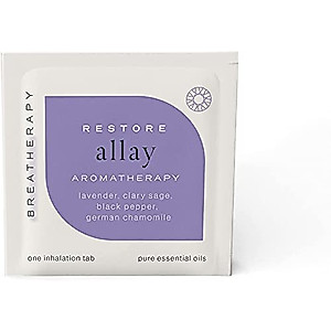 Breatherapy Be Well Kit - Pure Essential Oil Aromatherapy InhalationTabs, 8-Pack (2 Each: Wellness, Allay, Soothe, Sleep)