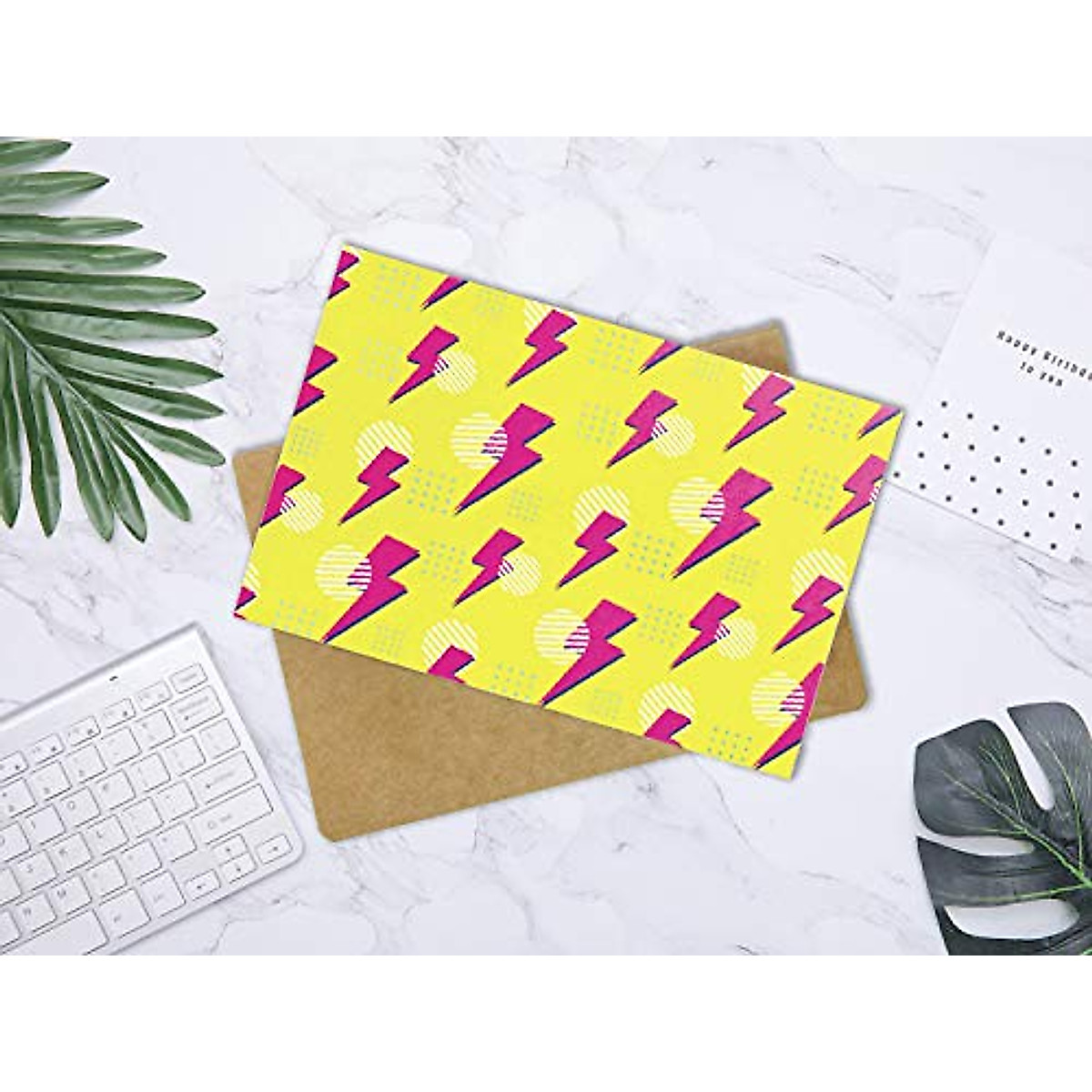 36 Pack All Occasion Assorted Blank Greeting Cards - 80's Retro Rainbow Designs - Blank Greeting Cards with Envelopes Included 4 x 6 Inches Thank You Cards, Birthday Cards, Graduations,Congratulations