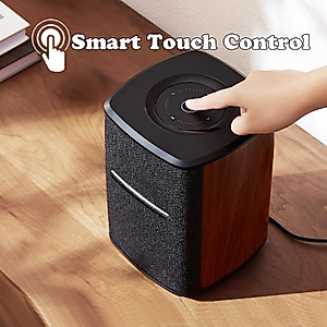 Edifier Mic-Free Smart Speaker, Works with Alexa, Supports AirPlay 2, Spotify Connect, Tidal Connect, 40W RMS Wi-Fi and Bluetooth Sound System, No Microphone, MS50A