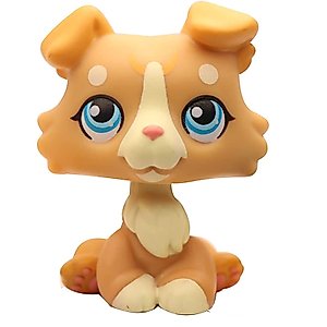AODERTI Baby for Collie 2452 Yellow Dog 1 Inch Puppy Mini Bobble Head Pet Shop Toys c
