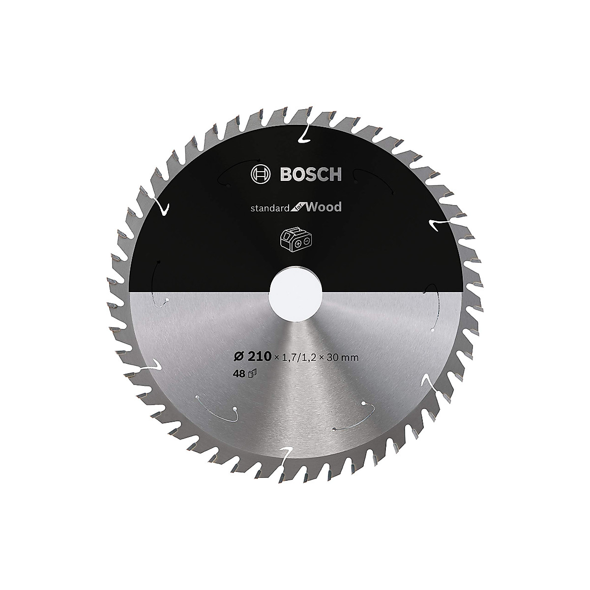 Bosch Professional Circular Saw Blade Standard (for Wood, 210 x 30 x 1.7 mm, 48 teeth; Accessories: Cordless Circular Saw)