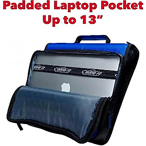 Case-it The Universal Zipper Binder - 2 Inch O-Rings - Padded Pocket That Holds up to 13 Inch Laptop/Tablet - Multiple Pockets - 400 Page Capacity - Comes with Shoulder Strap - Spearmint LT-007